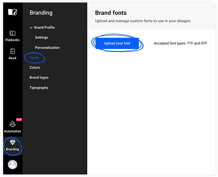 Upload And Use Your Own Fonts